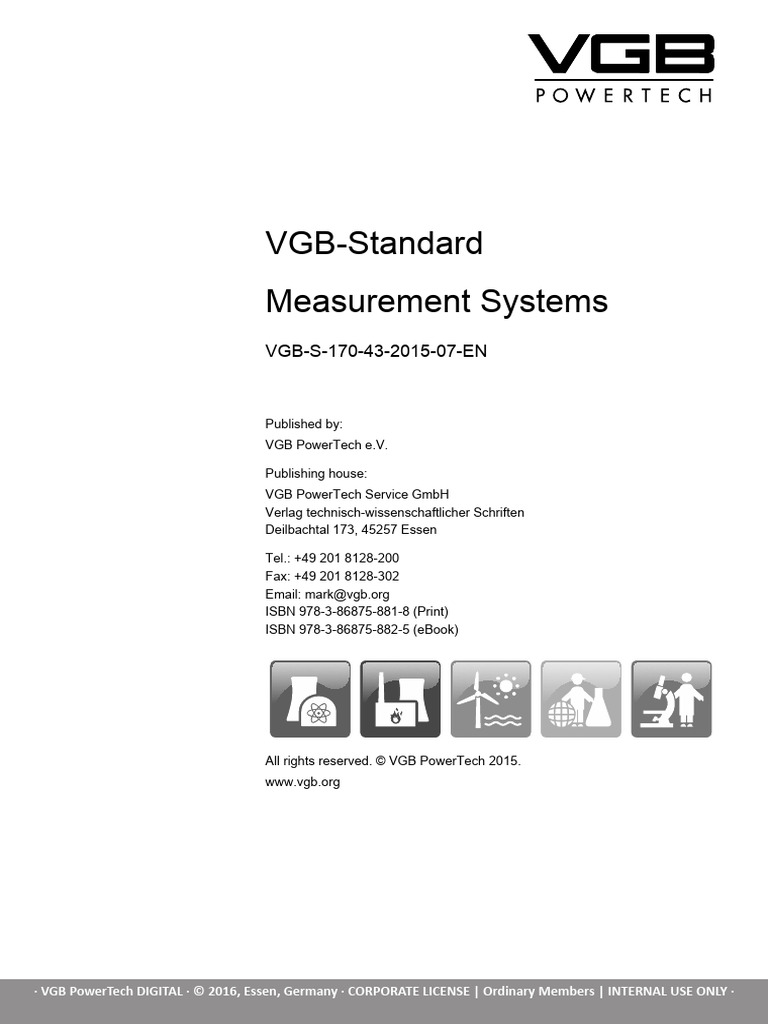 VGB S 170-43-2015 07 en Measurement System | PDF | Pressure Measurement ...