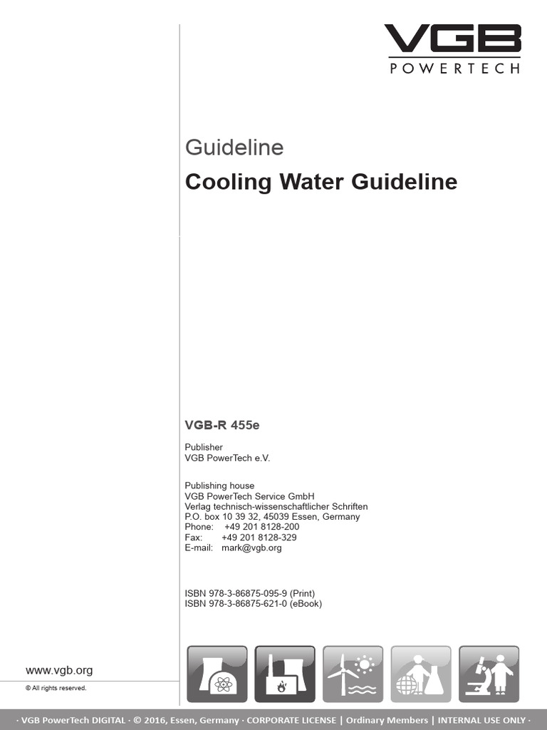 VGB Cooling Water Guidelines Overview | PDF | Corrosion | Water