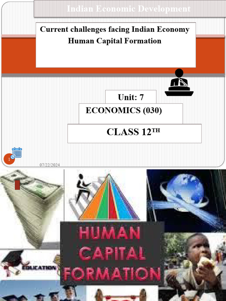 Chapter 4 Human Cpaital Formation | PDF | Economic Growth | Human Capital