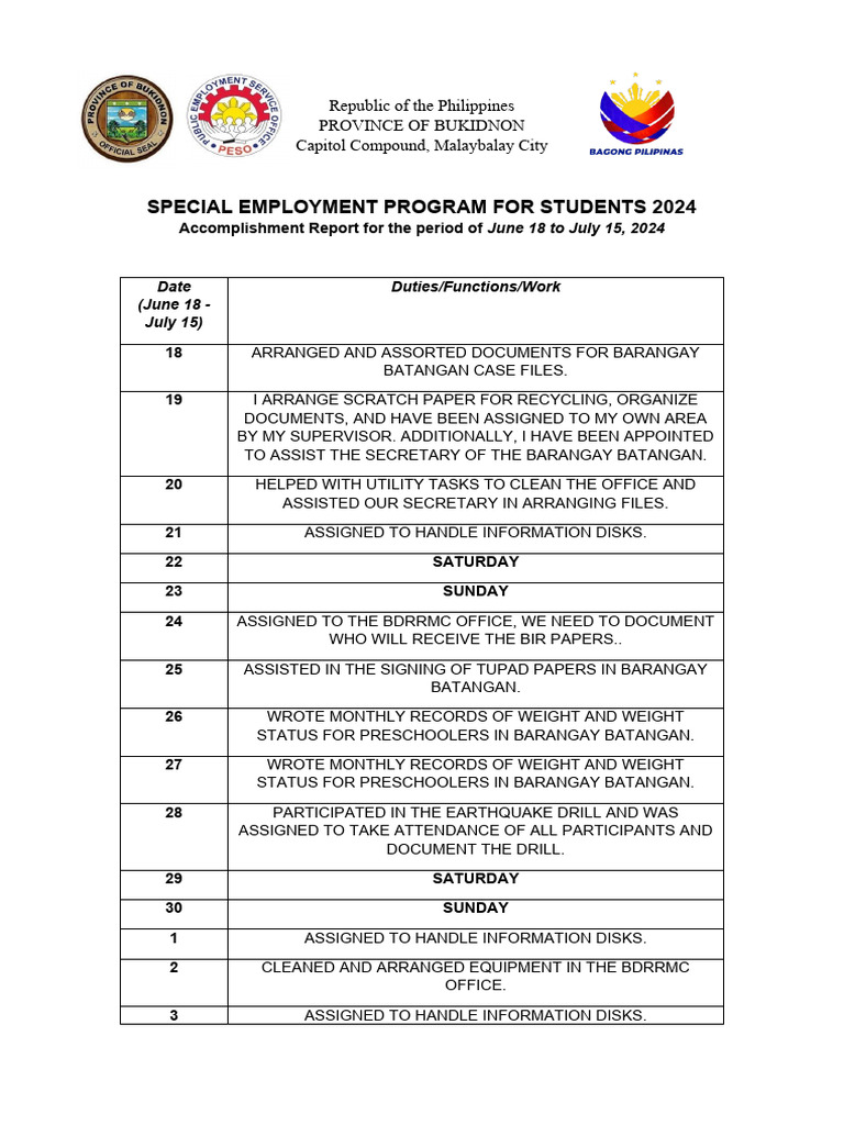 SPES Accomplishment Report | PDF | Computing