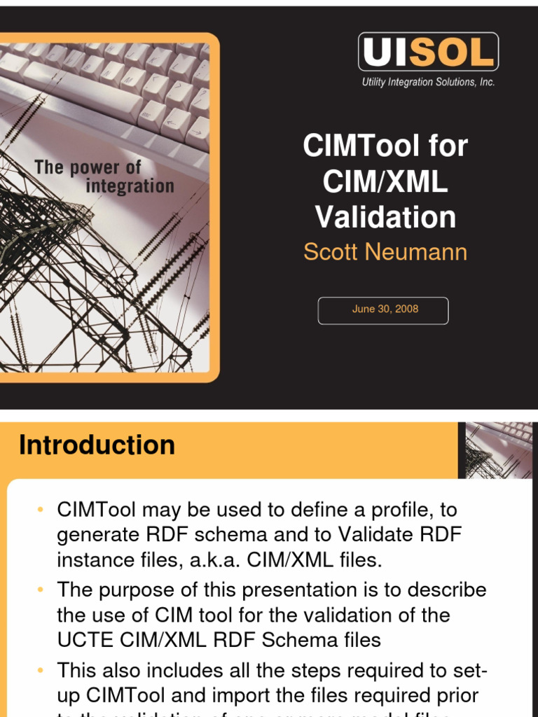 CIMTool Training | PDF | Eclipse (Software) | Xml Schema