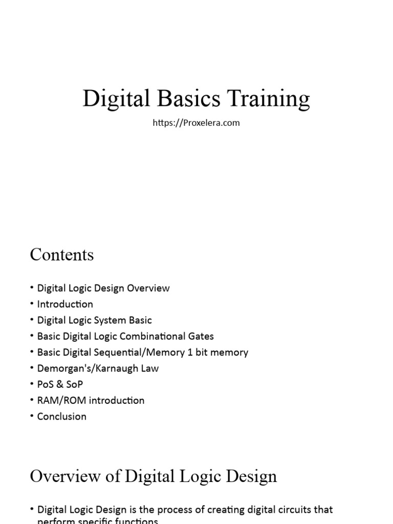 Logic Design Fundamentals V1 Pdf Random Access Memory Read Only Memory