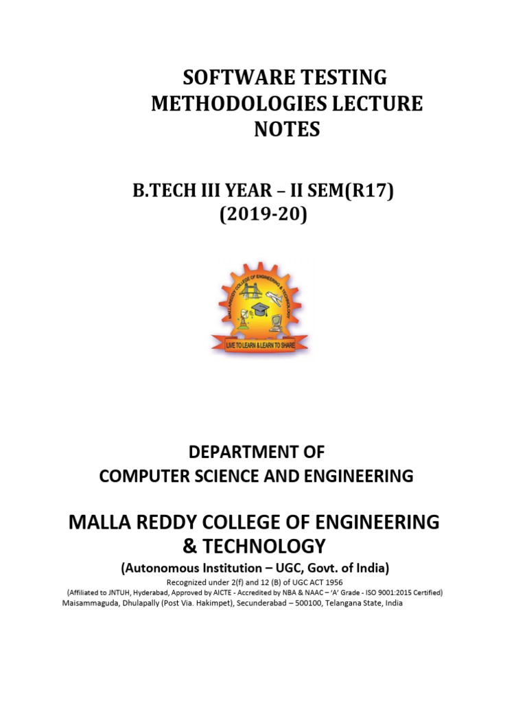 Software Testing Methodologies - New | PDF | Software Bug | Software ... Software Testing Methodologies - New | PDF | Software Bug | Software ...