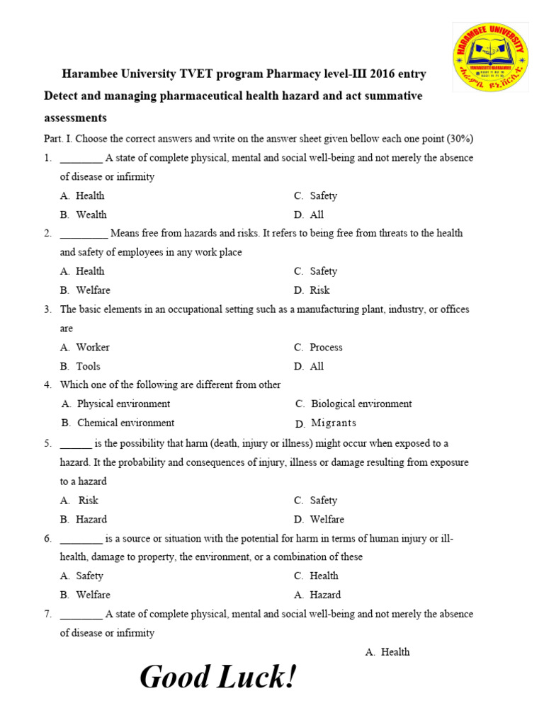 Detect and Manage Pharmaceutical Health Hazard and Act 2016 Final ...
