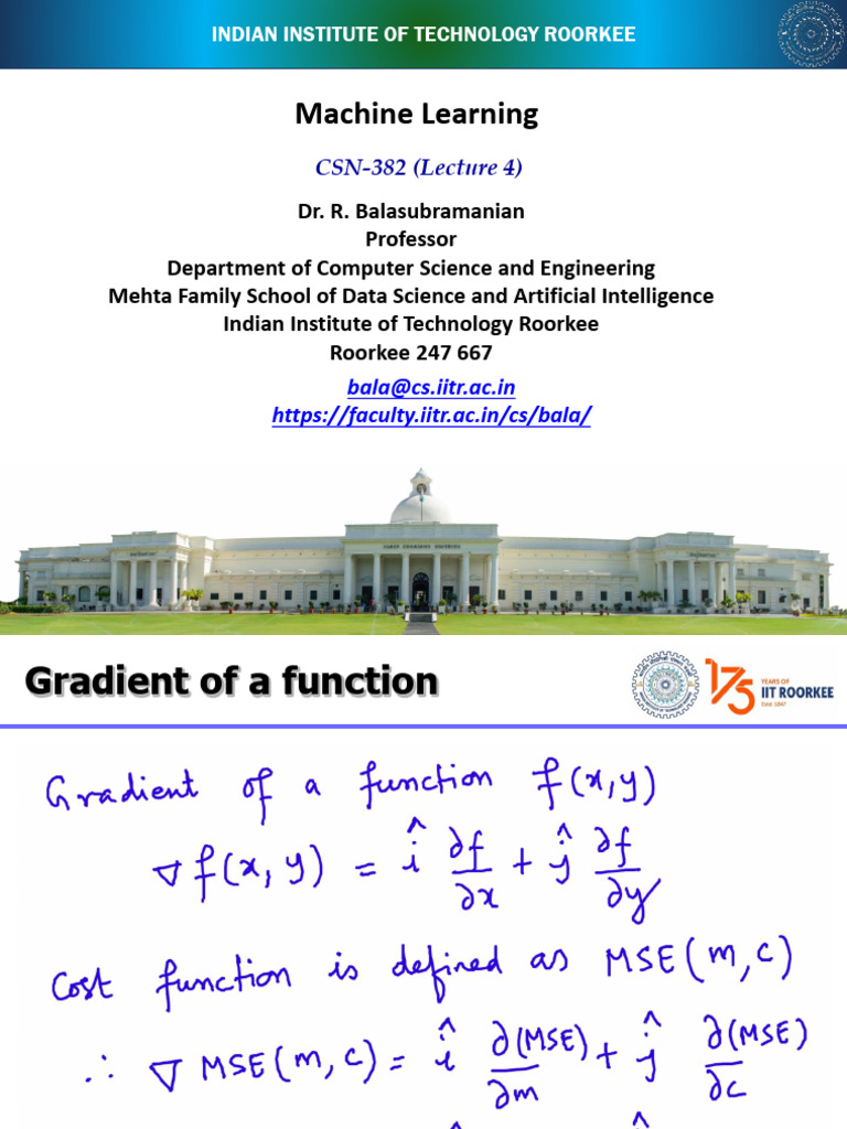 Lect04 CSN382 | PDF | Coefficient Of Determination | Errors And Residuals