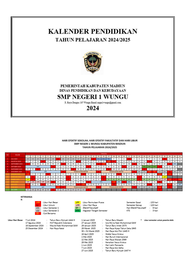 Kaldik 2024-2025 | PDF
