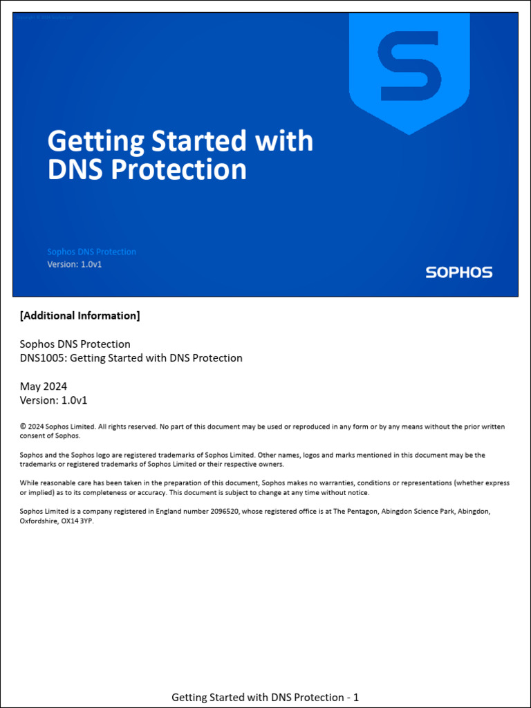 DNS1005 1.0v1 Getting Started With DNS Protection | PDF | Domain Name System | Active Directory