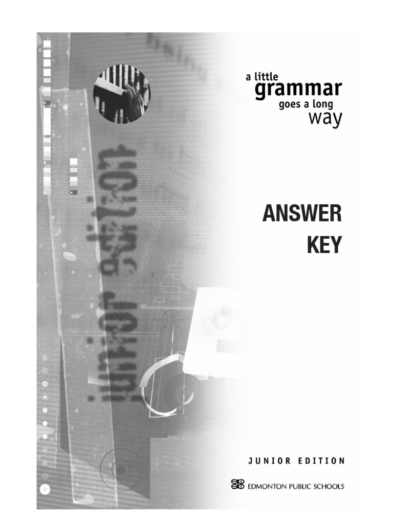 3_JR_Answer_Key | PDF | Verb | Part Of Speech