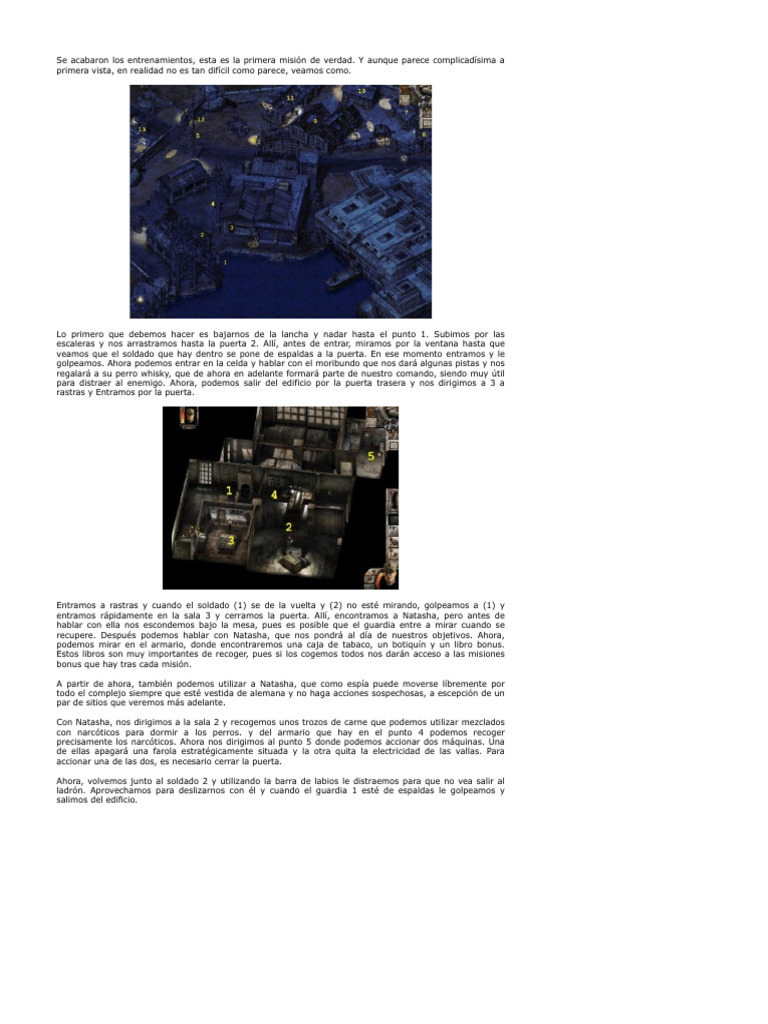 Commandos 2 Men of Courage - Misión 1 La Noche de Los Lobos | PDF