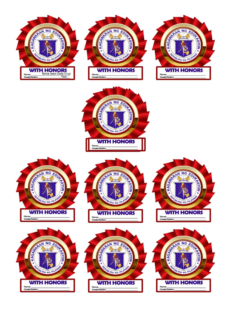 First Grading Certificates and Ribbons | PDF