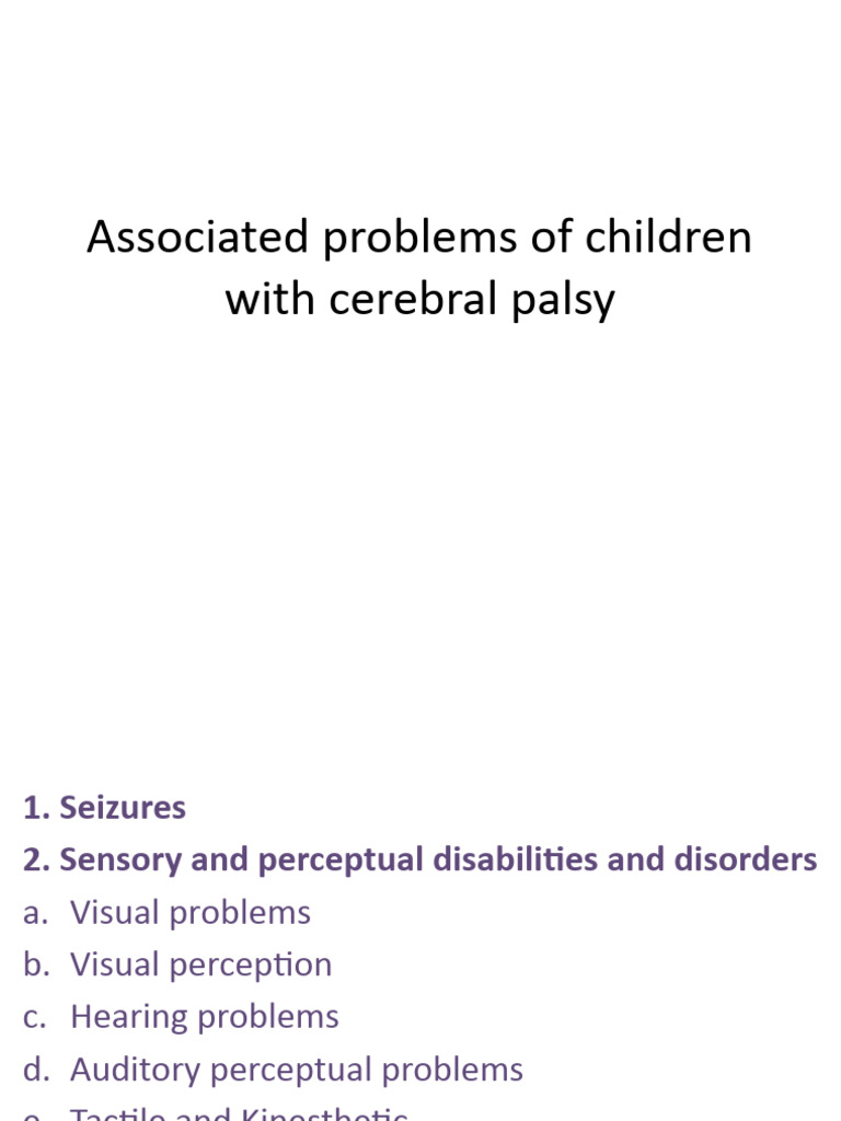 Associated Problems | PDF | Knee | Perception