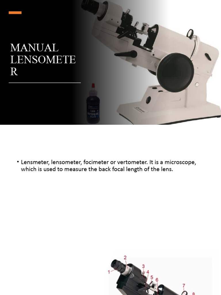 Manual Lensometer | PDF | Glasses | Optics