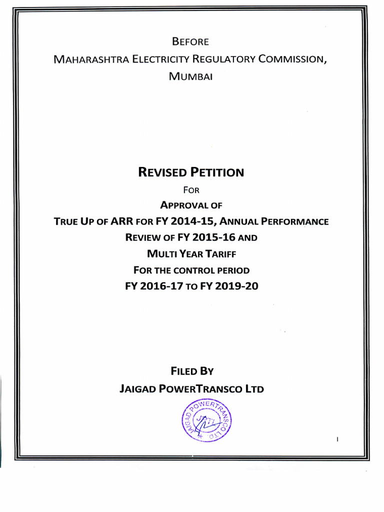 JSW Trading Notice - Jaigad Powertransco Limited - Revised Petition PDF ...