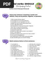 Should - Shouldn't Worksheet For 3rd Live Worksheets | PDF | Worksheet ...