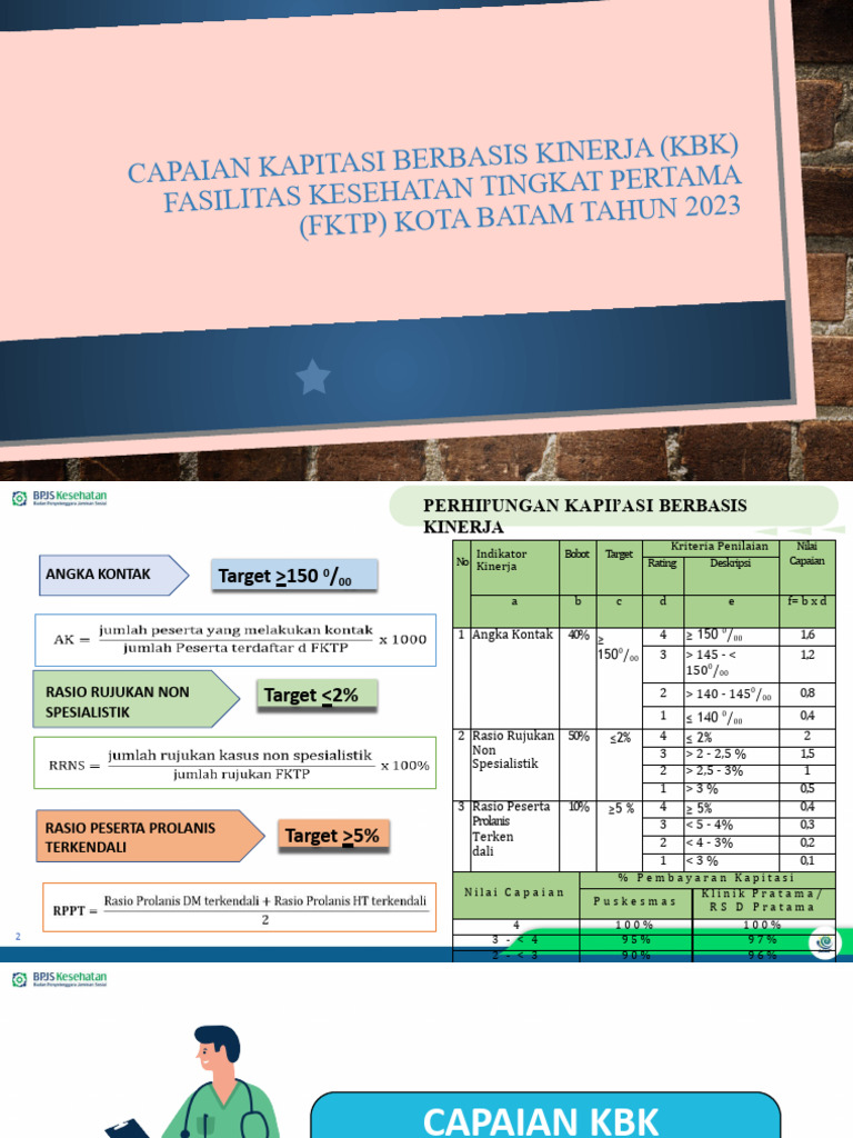 Evaluasi Kapitasi Berbasis Kinerja FKTP Batam Tahun 2023 | PDF