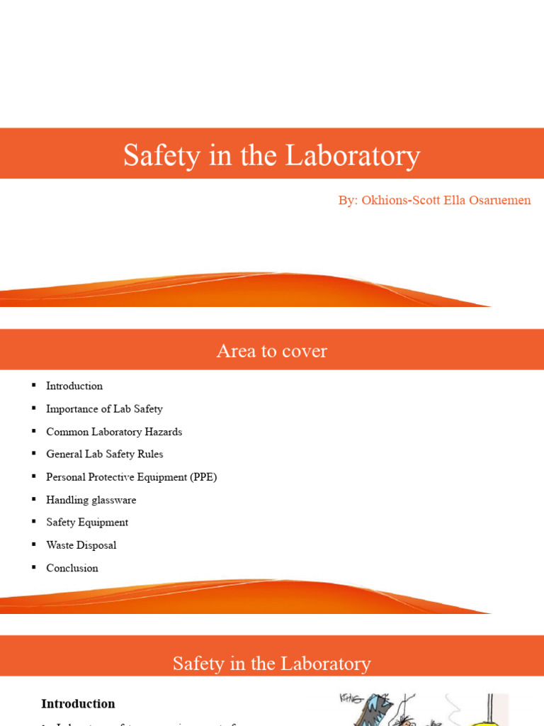 Safety in The Laboratory | PDF | Hazards | Laboratories