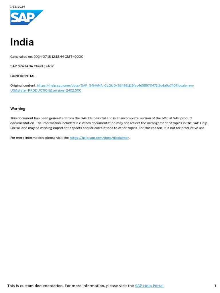 Tcs+configuration PUBLIC CLOUD | PDF | Information | Taxes