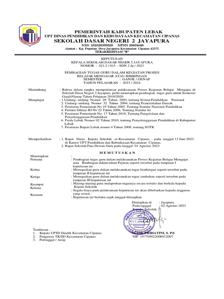SKBM SDN 2 Jayapura | PDF