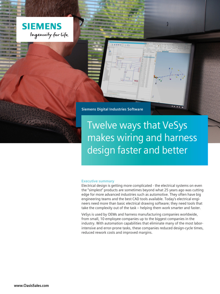 12 Ways That VeSys Makes Wiring and Harness Design Faster and Better | PDF | Computer Aided ...