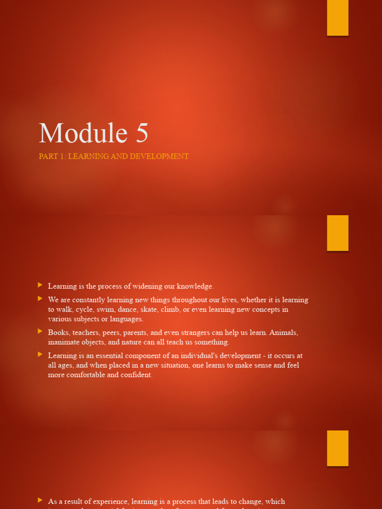 Module 5 UBCV | PDF | Learning | Well Being