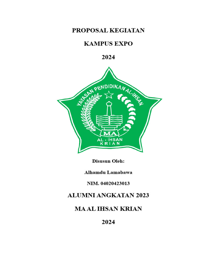 Proposal Kampus Expo 2024 | PDF
