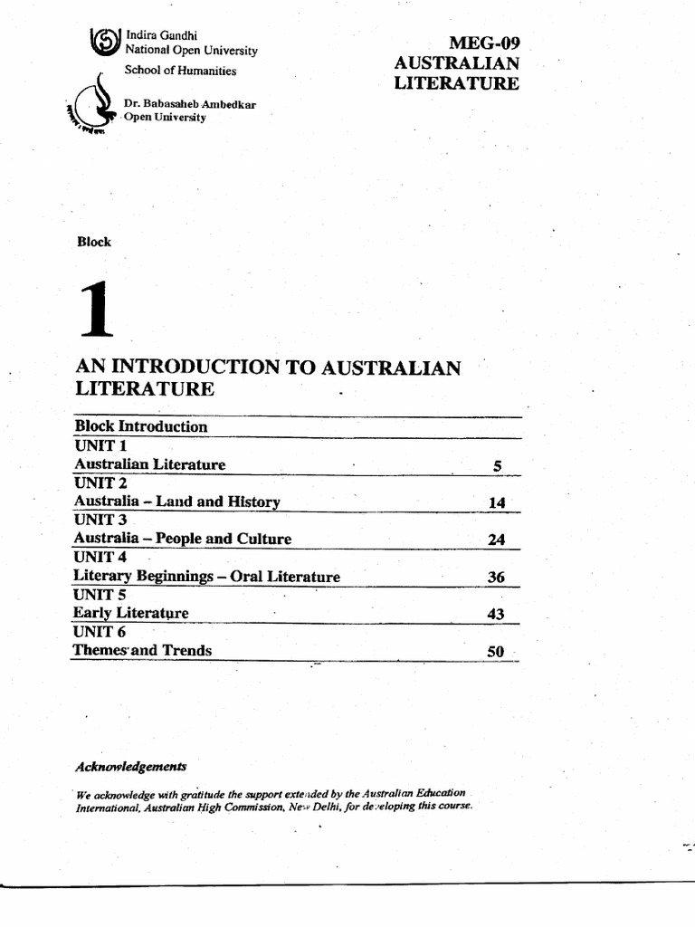 Australian Literature | PDF