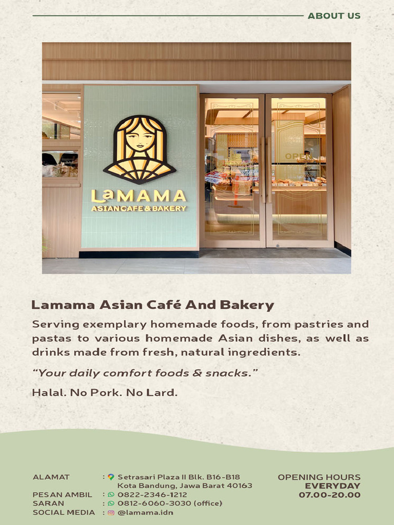 Lamama Cafe Menu (v20240525) | PDF