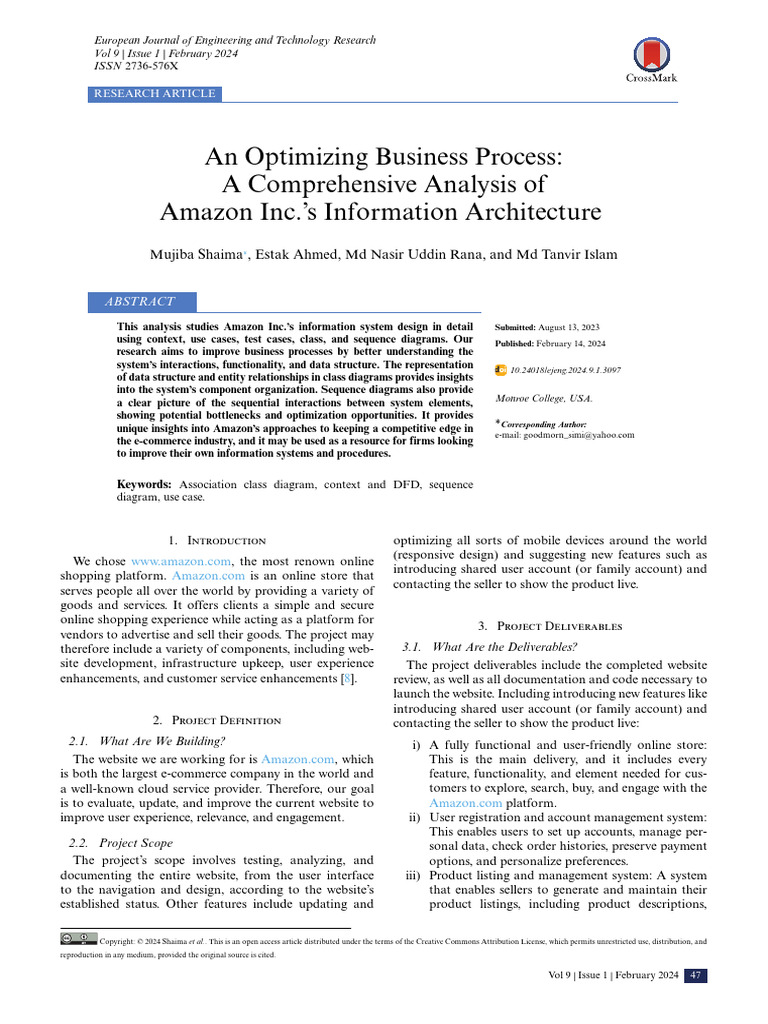 An Optimizing Business Process A Comprehensive Ana | PDF | Use Case | Unified Modeling Language