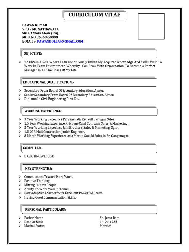 Pawan Resume | PDF