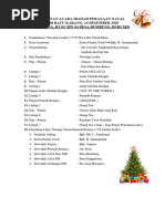 Contoh Rundown Acara Natal Sekolah Minggu | PDF | Agama & Spiritualitas