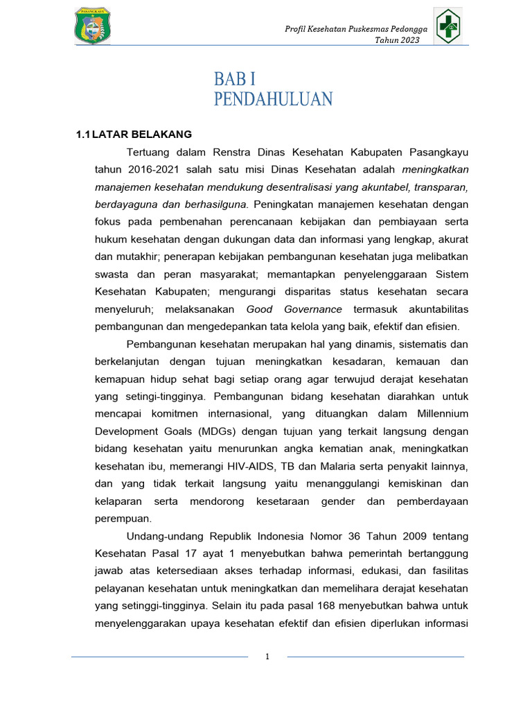 Narasi Profil 2023 | PDF