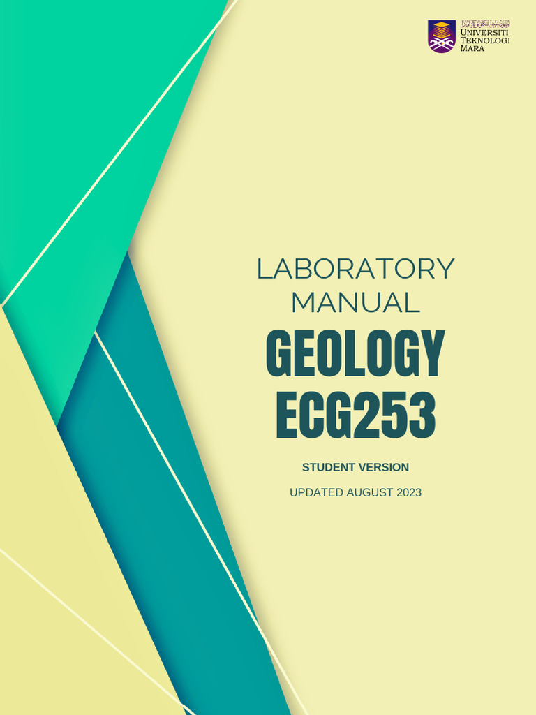 Geology ECG253: Laboratory Manual | PDF | Sedimentary Rock | Rock (Geology)