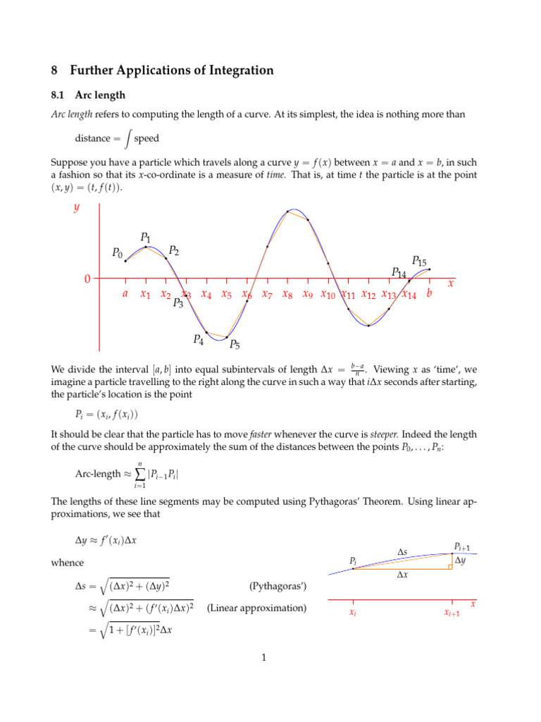 8 Further Applications of Integration: P P P P P | PDF | Integral | Calculus