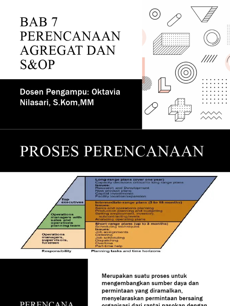 BAB 7 Perencanaan Agregat Dan S&OP | PDF
