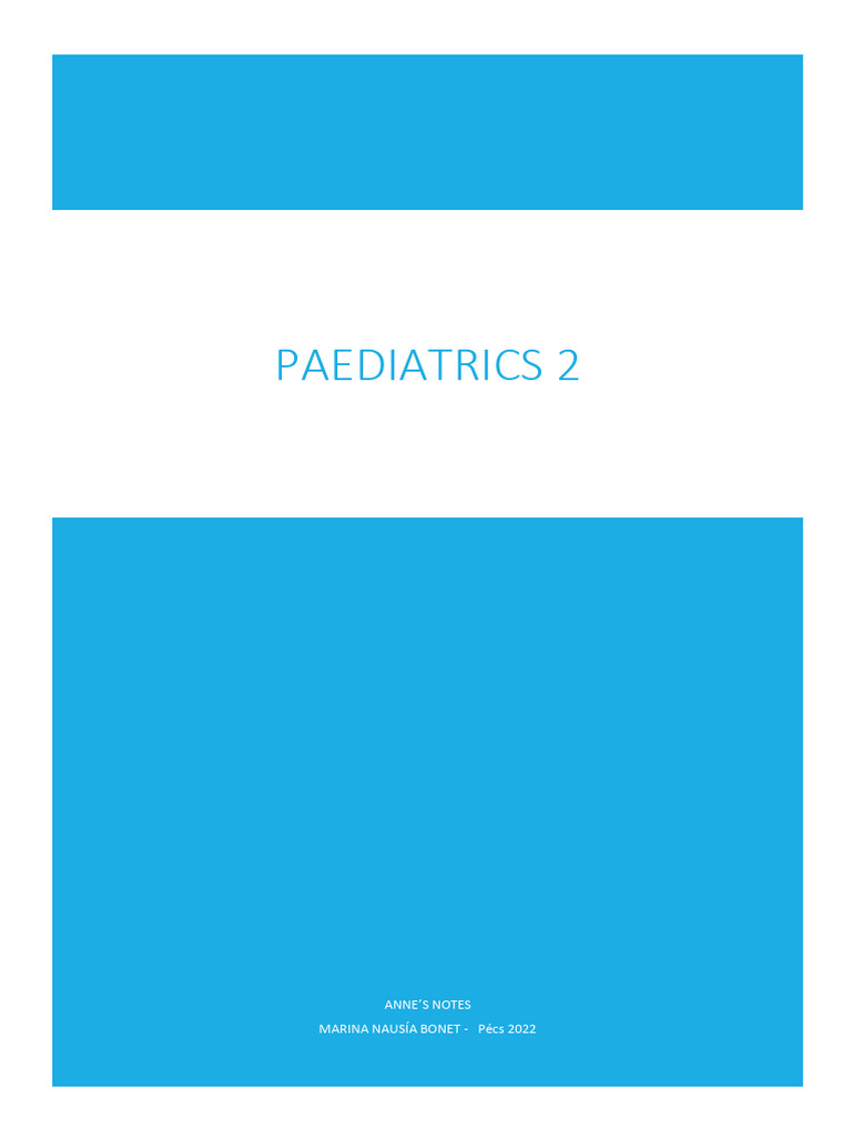 Paeds 2 Notes | PDF | Shock (Circulatory) | Intravenous Therapy