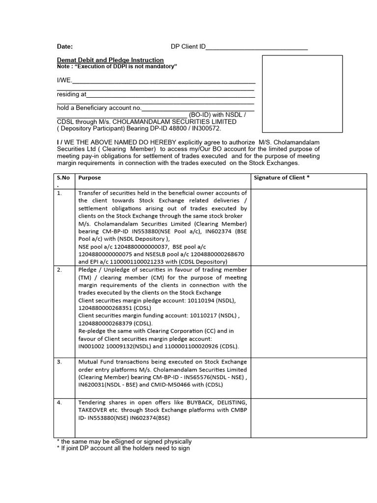 DDPI Format With MF & OFS Final 12.11.22 | PDF | Securities (Finance ...