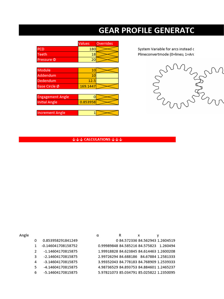 Gear_Calculator | PDF | Gear | Kinematics