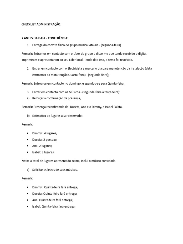 State 6CVD - General Checklist | PDF | Tecnologia e Engenharia
