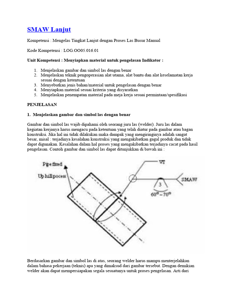 SMAW Las Lanjut | PDF