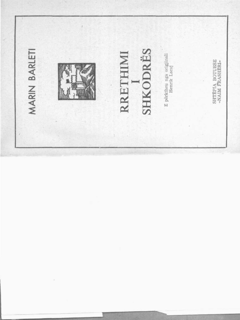 Marin Barleti Rrethimi I Shkodres The Seige of Shkodra Compress | PDF