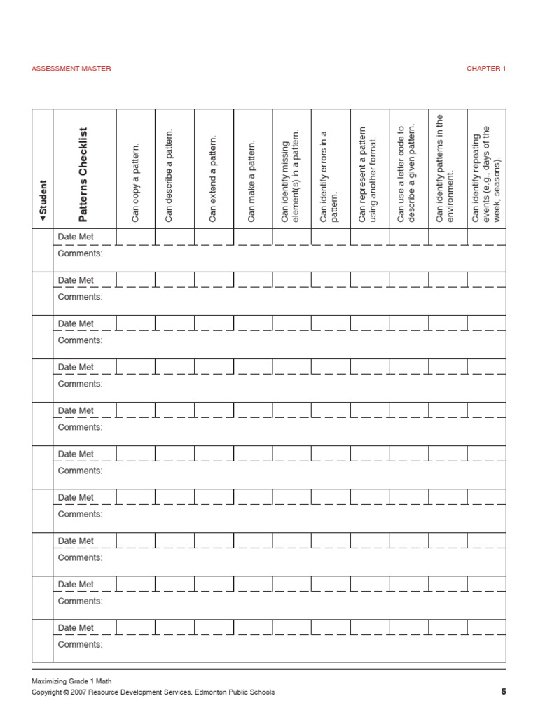 G1 Math Teacher Book Masters | PDF