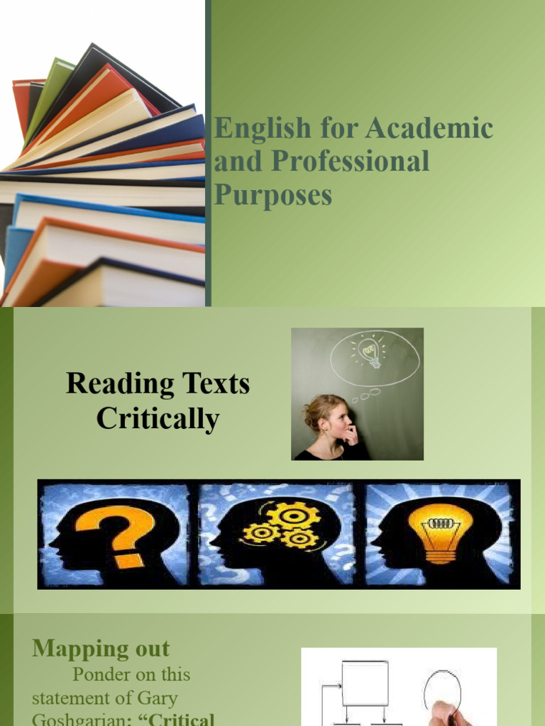 03 Reading Text Critically | PDF | Information | English Language