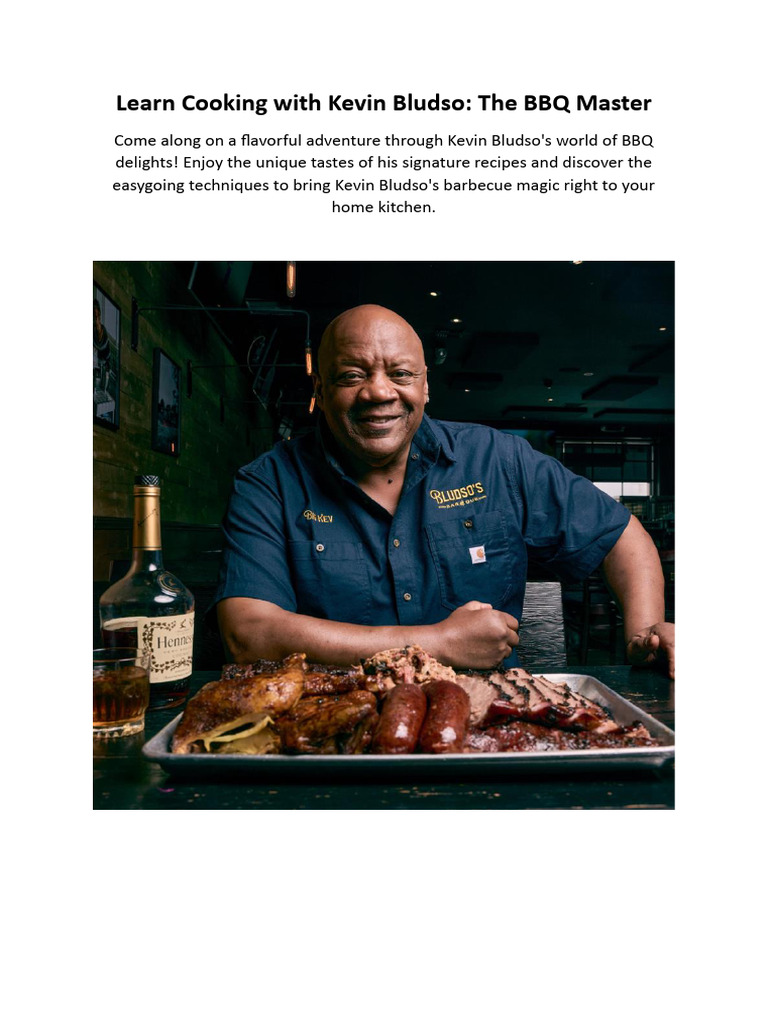 Learn Cooking With Kevin Bludso: The BBQ Master | PDF | Barbecue ...