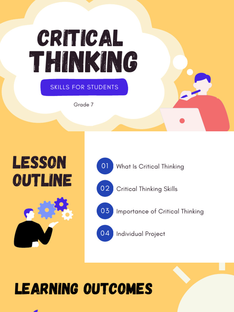 Grade 7 Critical Thinking Skills Guide | PDF | Critical Thinking | Thought