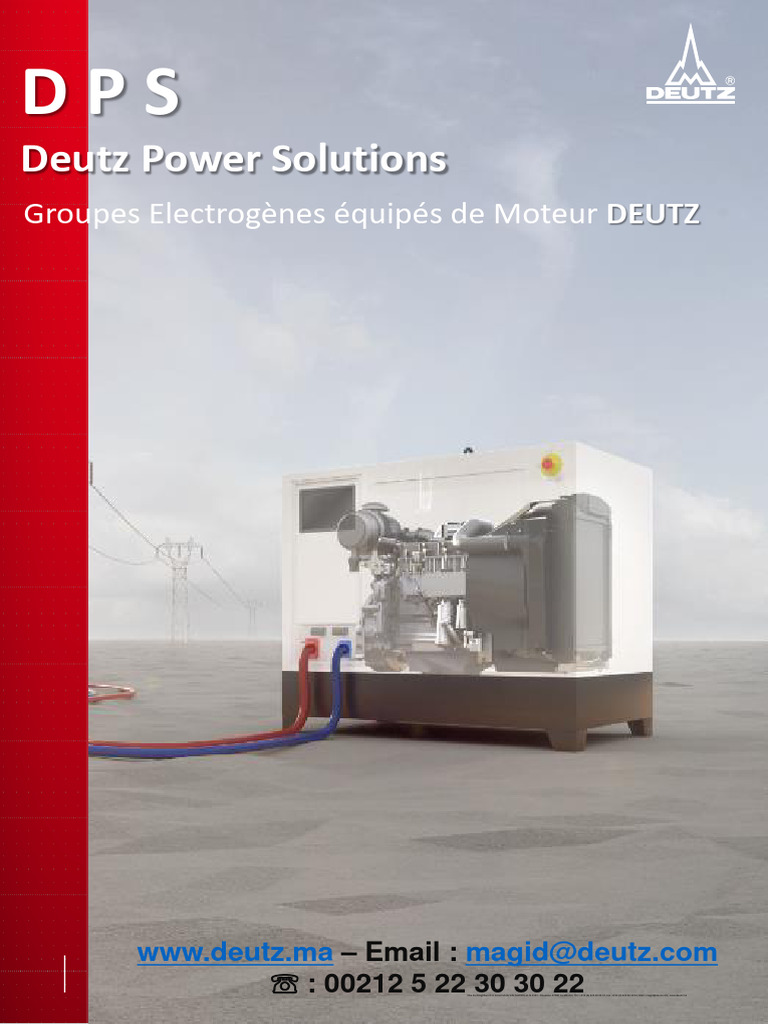 Groupe Électrogène Deutz DPS 500 SP | PDF | Machines rotatives | Ingénierie