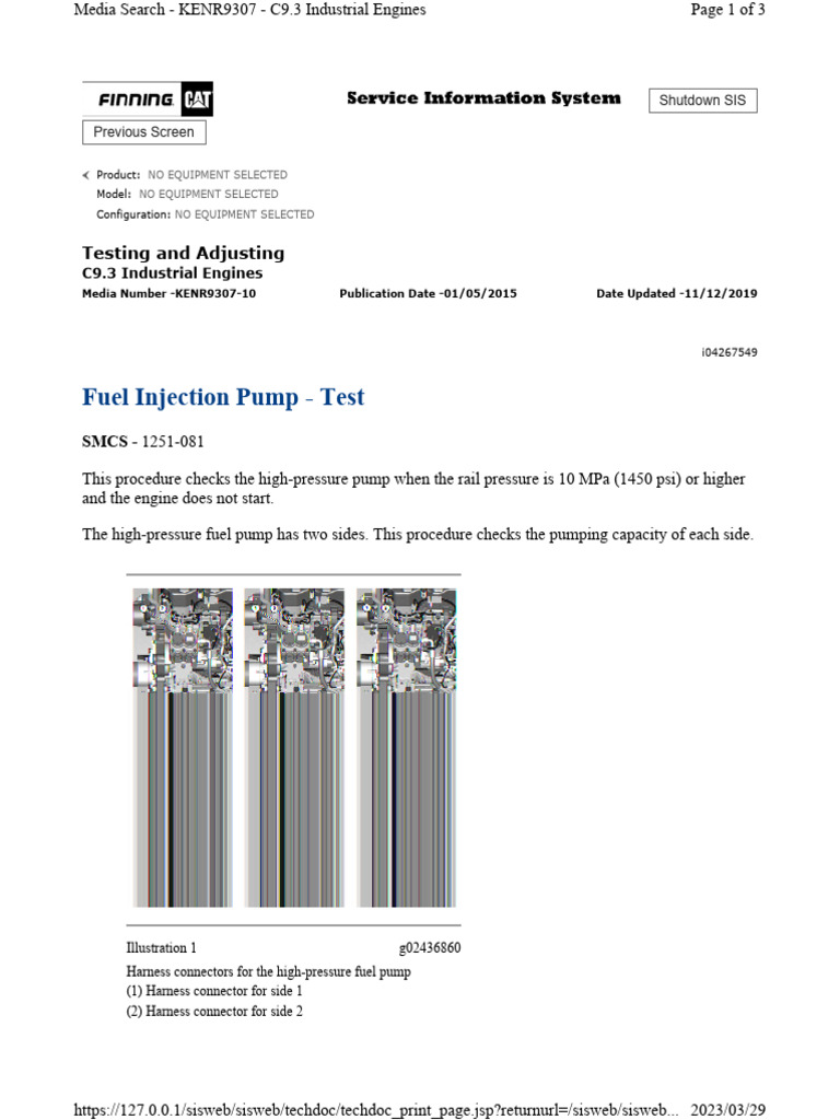 Fuel Injection Pump - Test | PDF | Pump | Energy Technology
