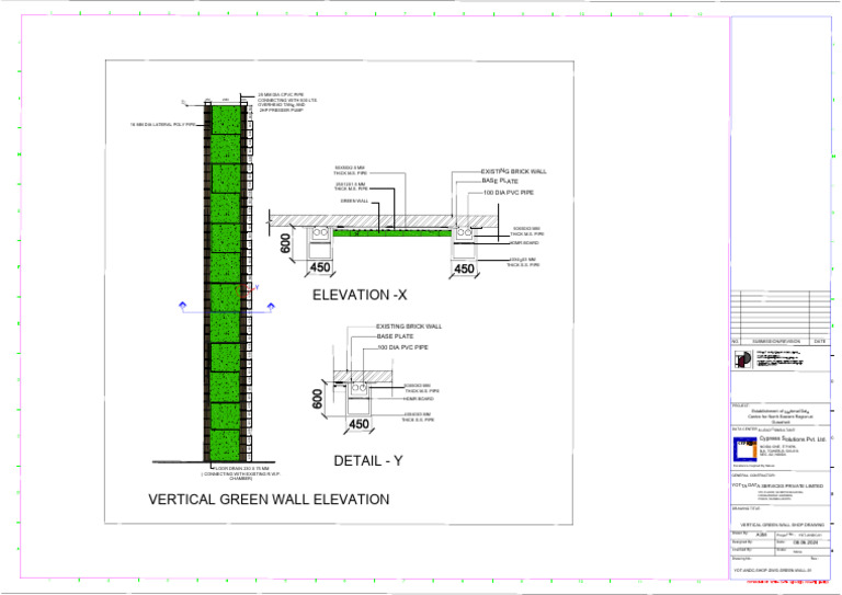 GREEN WALL SHOP DRAWING | PDF