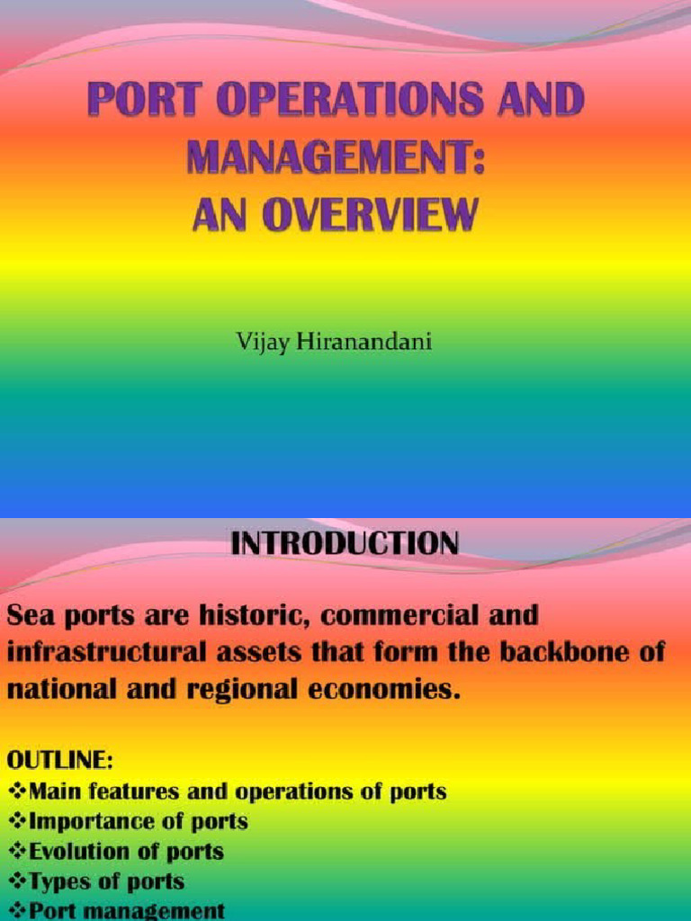 Port Operations | PDF