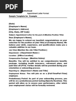Assignment Letter Template Sample | PDF