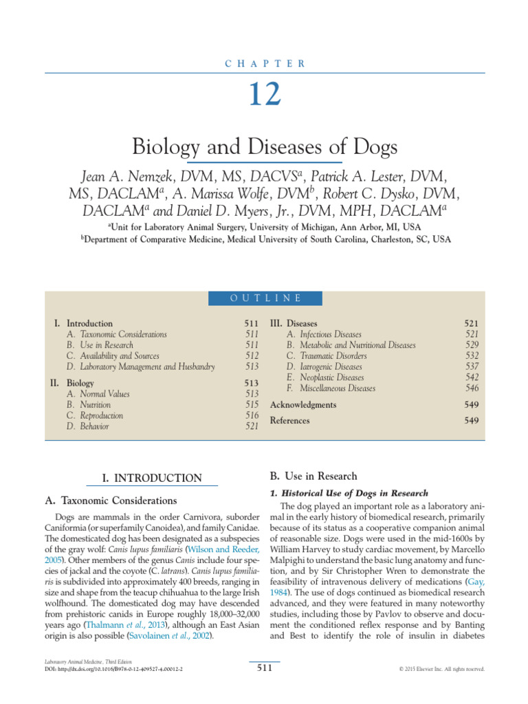 Biology and Diseases of Dogs | PDF | Blood Plasma | Coagulation